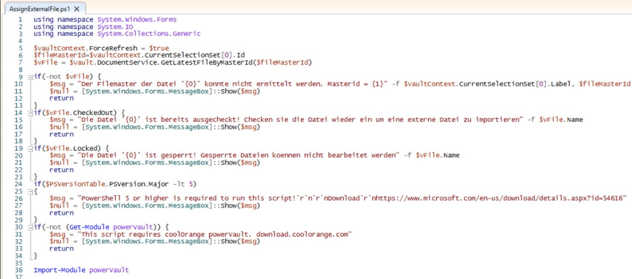 powerVault - COOLORANGE